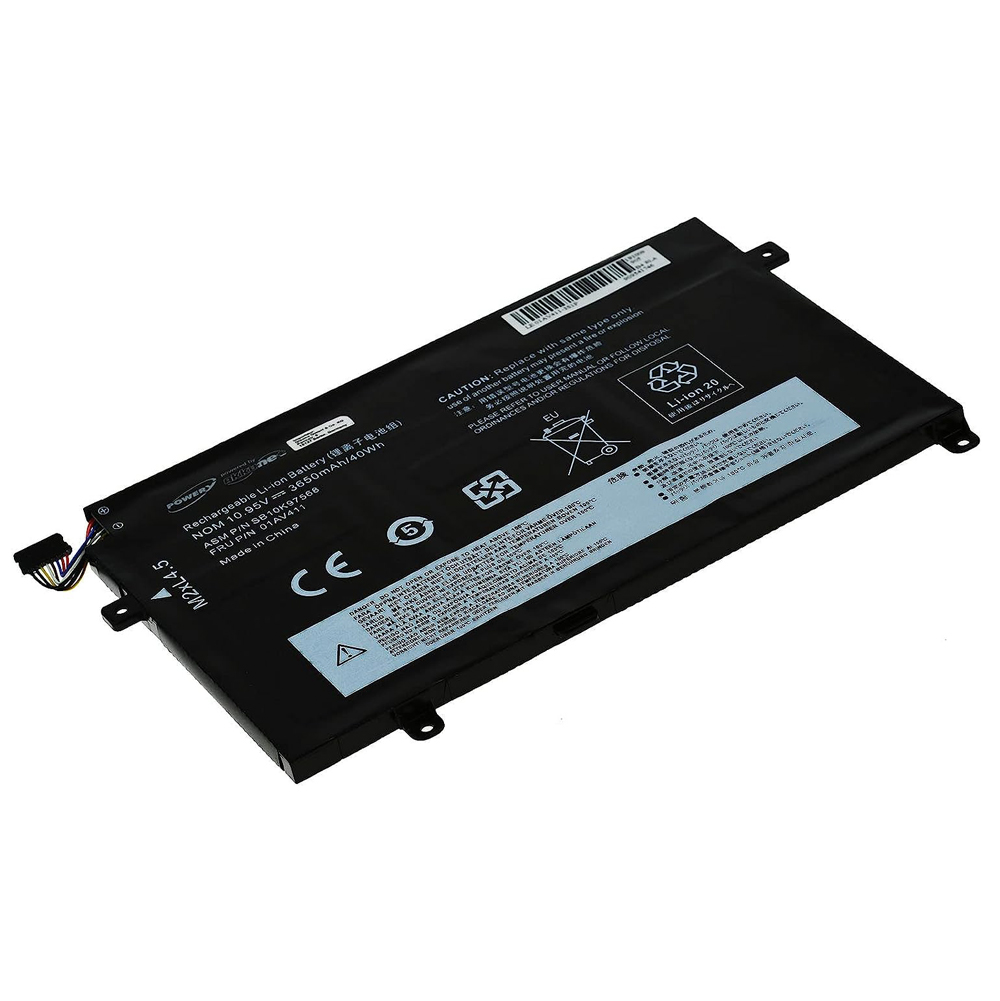Original Lenovo ThinkPad E470 E470C E475 45Wh 01AV412 Laptop battery ...